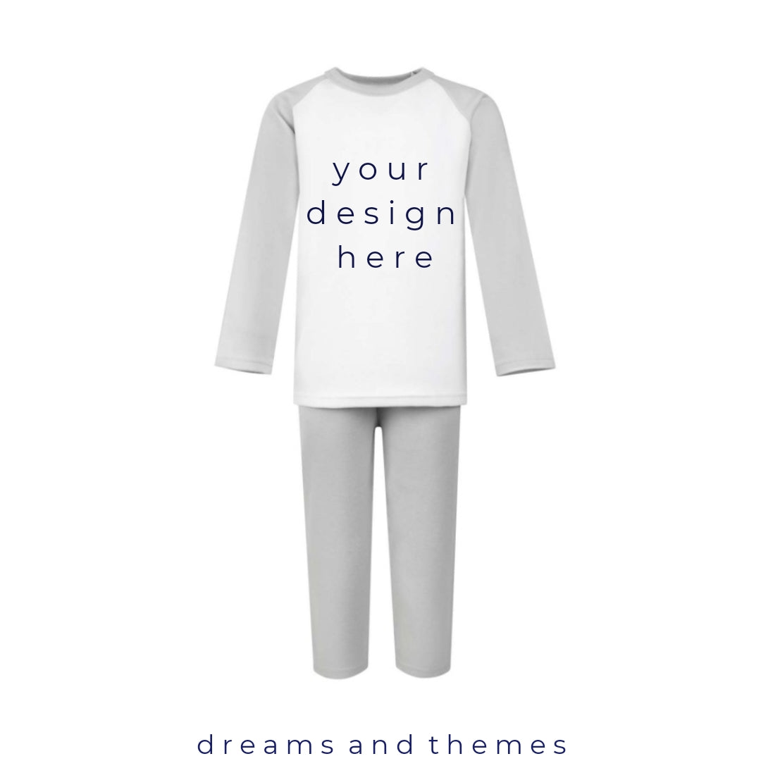 Design Your Own - Grey Pyjamas – The Herts Party Co